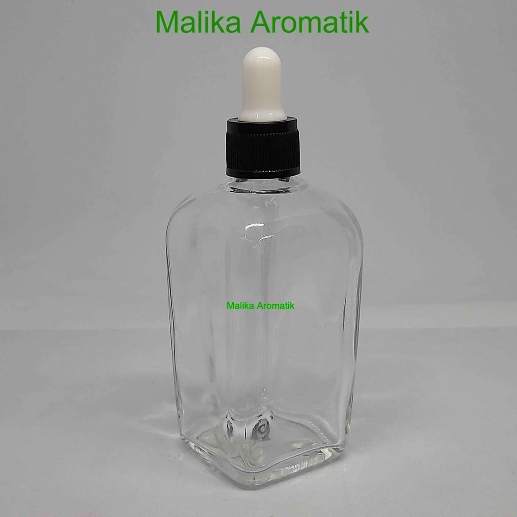 Jual Botol 100 ml Square Clear Pipet Tidak Segel PP / Botol Serum ...