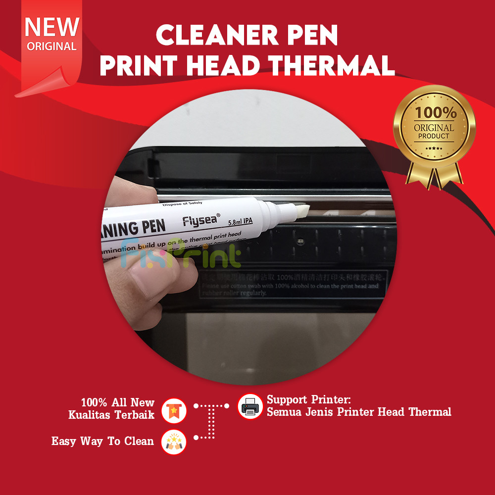 Jual Cleaner Pen Print Head Thermal Spidol Pembersih Printhead Printer ...