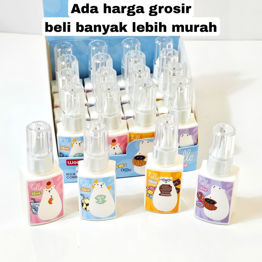 Jual MJ Tipex Metal Tip Tipe Botol/Tipx Cair/Cairan Koreksi/Correction ...