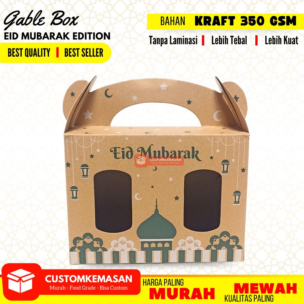 Jual Gable Box Toples / Gable Box Eid Mubarak Edition / Gable Box ...