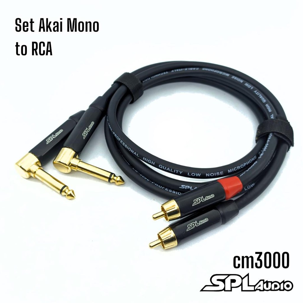 Jual Satu Set Kabel Jack SPL Audio Akai mono L To RCA Kabel Audio SPL ...
