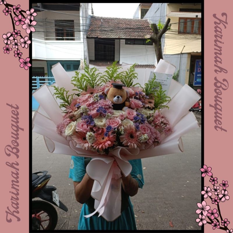 Jual KIRIM INSTANT! Buket Bunga Boneka Jumbo Flower Mix Flower Large ...