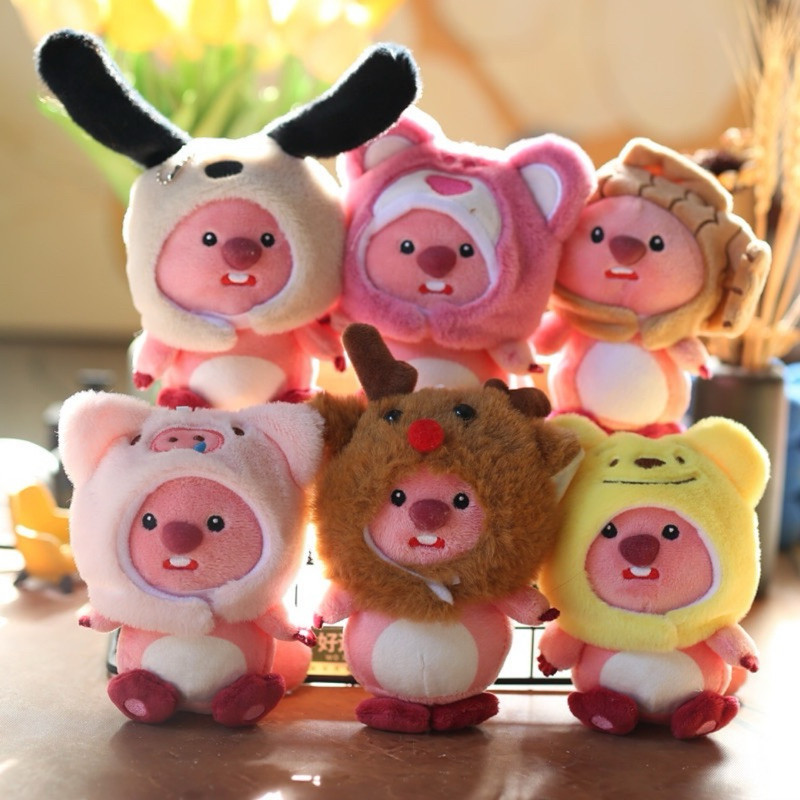 Jual VS0084 gantungan kunci loopy pink topi taiyaki japan pororor ...