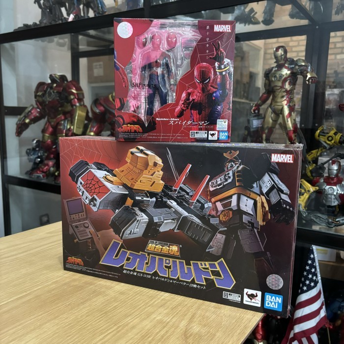 Jual Shf Spider man supaidaman japanese spider set SOC Leopardon ...