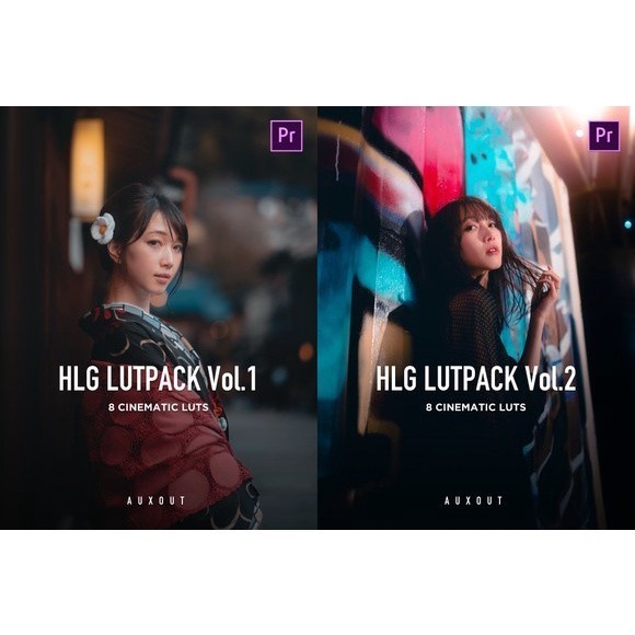 Jual Japan AUXOUT HLG Cinematic Vol.1 & Vol.2 LUT LUTs for VN Premiere ...
