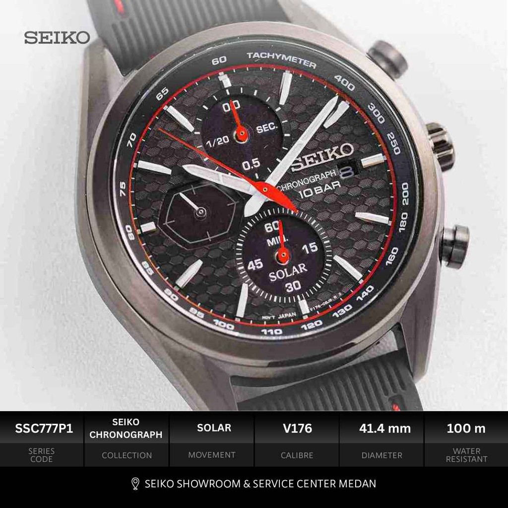 Jual SEIKO Showroom Medan - Seiko Solar Chronograph SSC777P1 | Shopee ...