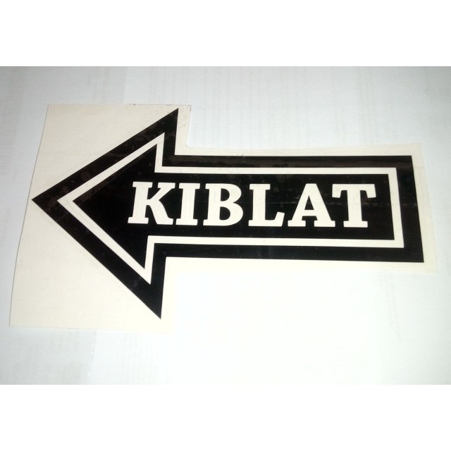 Jual Stiker Arah Kiblat Muslim Sholat Sticker Sign Tanda Logo Plafond ...