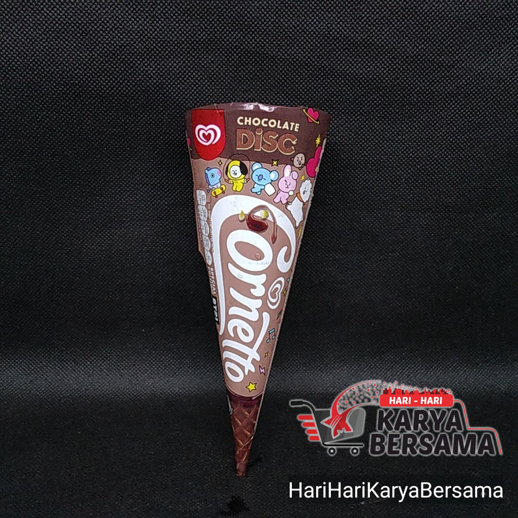 Jual ICE CREAM WALL'S CORNETTO DISC CHOCOLATE GLEE 108ML | Shopee Indonesia