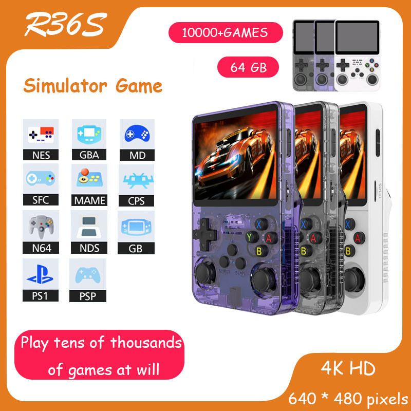 Jual R36S Handheld Game Console R35s Plus Video Game Console Linux ...