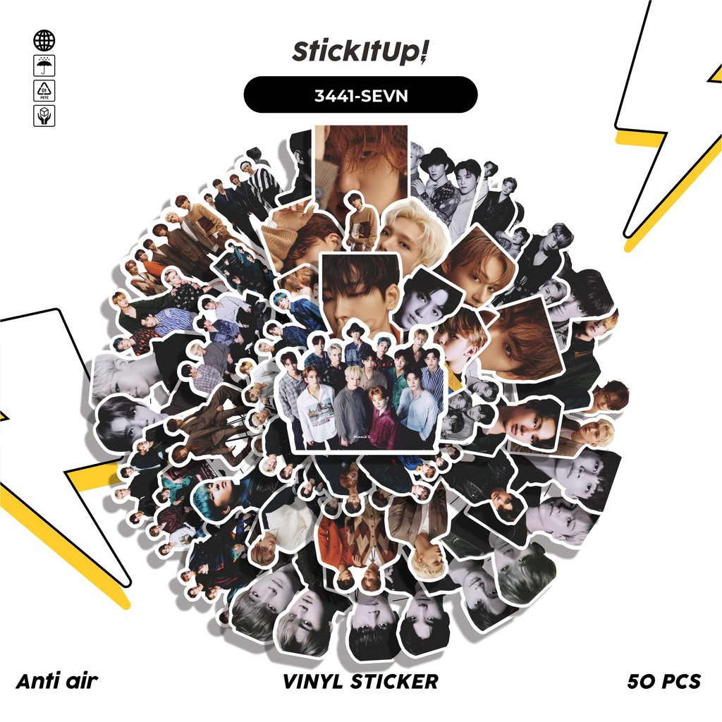 Jual COD 50 Pcs Stiker SEVENTEEN KOREAN BOYBAND PACK Lucu Anti Air Untuk Dekorasi Notebook ...