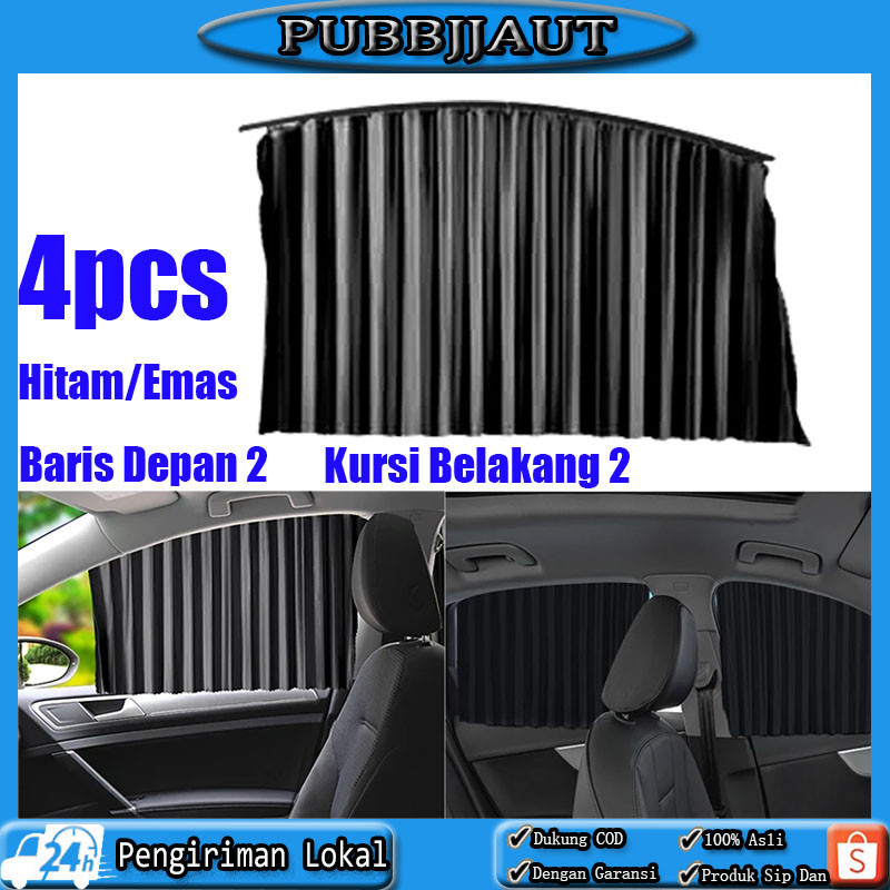 Jual (4 Pcs)Tirai Jendela Mobil 4Sisi Sunshade Tirai Mobil Magnet ...