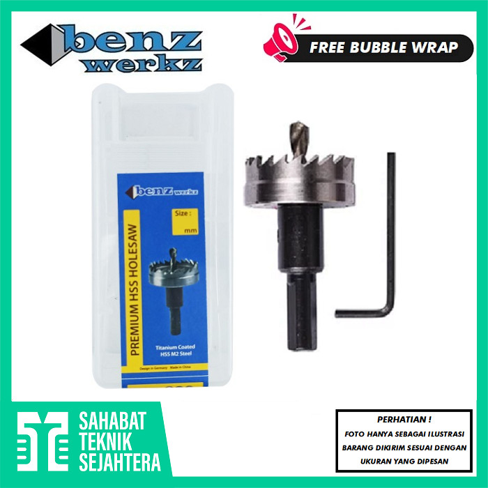 Jual BENZ Hole Saw HSS 53mm Holesaw Cutter Mata Bor Pelubang Pipa PVC ...