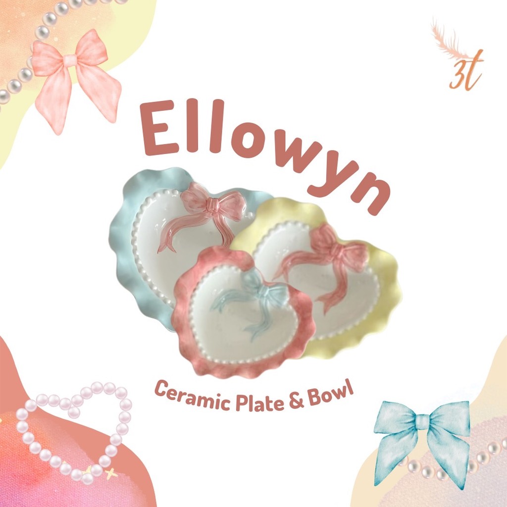 Jual Ellowyn ceramic Bowl Plate / Piring Keramik | Shopee Indonesia