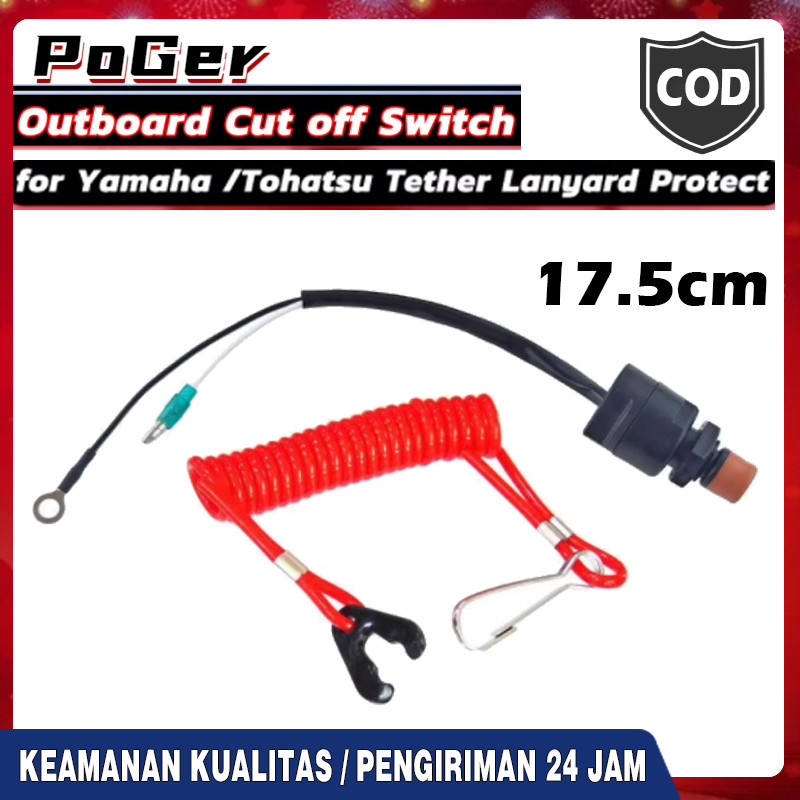 Jual Emergency Kill Stop Switch Motor Perahu Outboard Stop Kill Switch ...