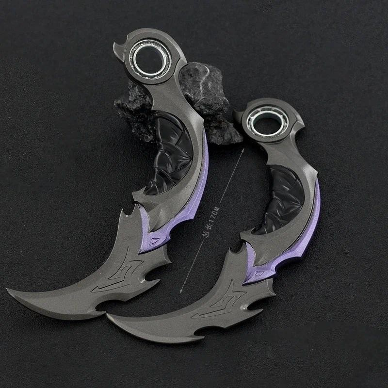 Jual Valorant Weapon 16cm Melee Reaver 2.0 Karambit Knife 16cm Metal ...