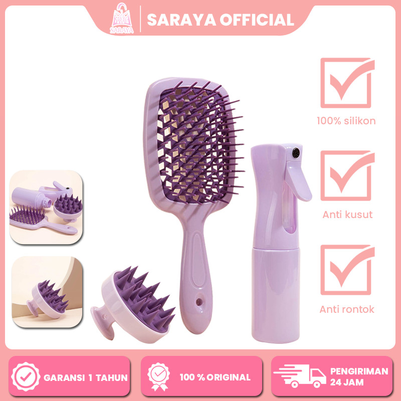 Jual Sisir Keramas Bulat Silikon Anti Ketombe Sikat Rambut Dan Pemijat ...