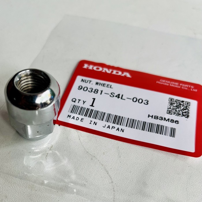 Jual 90381-S4L-003 Nut Wheel Mur Roda Honda HRV CRV Turbo Civic Turbo Civic FD Odeesey Accord ...
