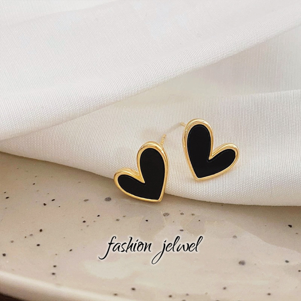 Jual Anting Simple Emoji Love Hitam 𝓜𝓮𝓮-𝓣𝓸 𝓢𝓱𝓸𝓹 1259 | Shopee Indonesia