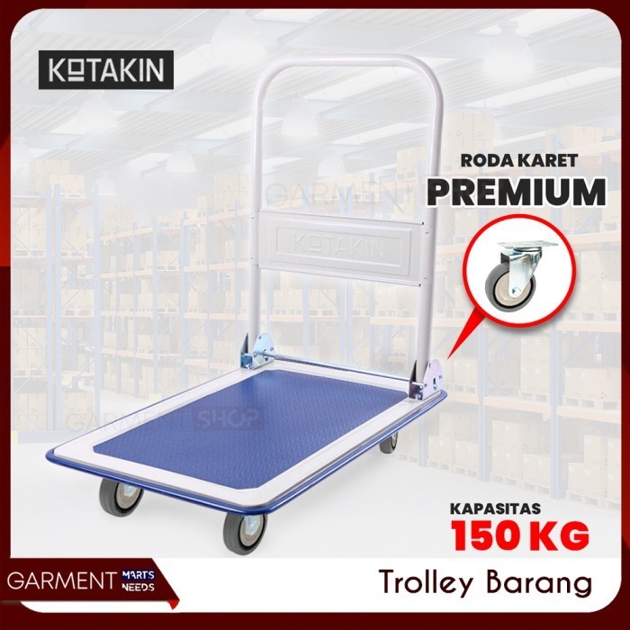 Jual Troli Barang Lipat Hand Truck Model Besi 150 Kg | Shopee Indonesia