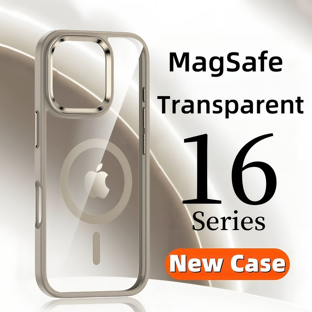 Jual New Desert titanium Casing For Magsafe Transparent Case For iPhone ...