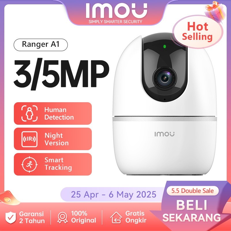 Jual IMOU Ranger A1 3MP / 5MP Smart IP Camera CCTV Wi-Fi Indoor (360 Coverage | Baby Monitor ...