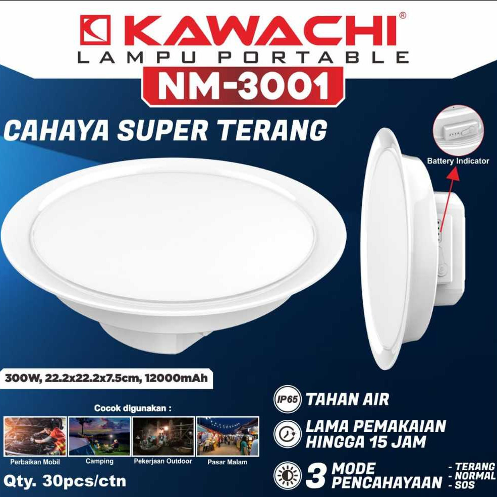 Jual SIMZET_SHOP Lampu Darurat Portable Kawachi NM-3001 LED 300W ...