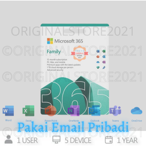 Jual Microsoft Office 365 Original Support 5 Device Win / Mac/ Ipad ...
