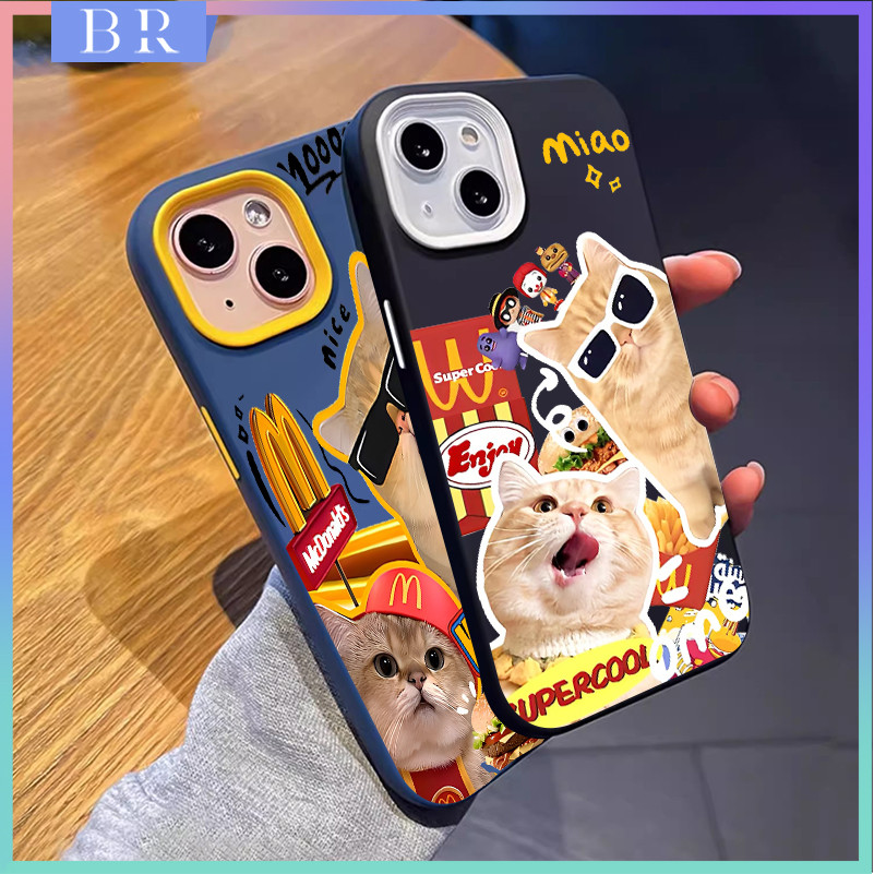 Jual Kompatibel dengan iPhone 15 Pro Max Burger dan kucing McDonald's ...