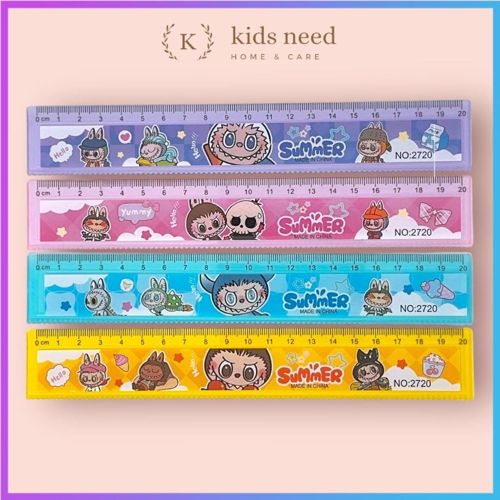 Jual Penggaris 30cm Karakter Labubu Lucu / Ruler garisan 30cm Abjad ...