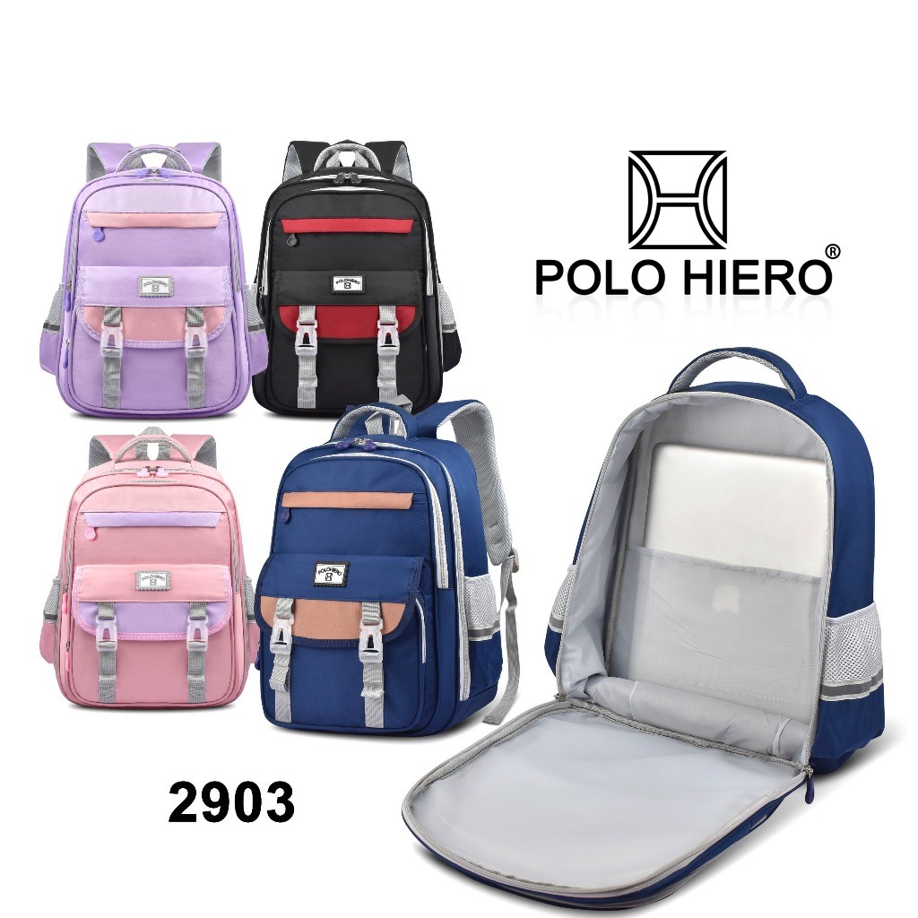 Jual Bagshops-Tas Ransel Polo Hiero 2903 Tas Ransel Backpack Tas ...