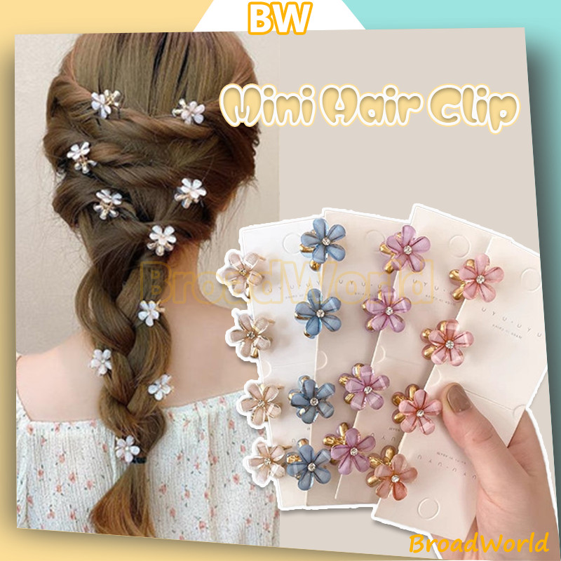 Jual BW Set Jepit Rambut Poni Kecil Mini Bunga Anak Dewasa /Kecil Gaya ...