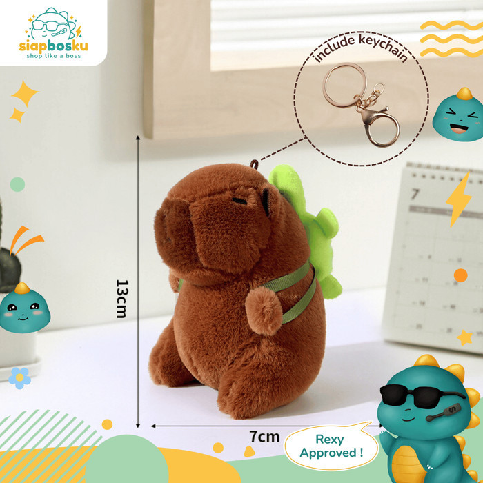 Jual GANTUNGAN KUNCI BONEKA CAPYBARA KEYCHAIN LUCU - Bubblegum Capy ...