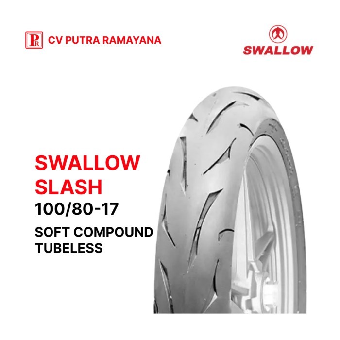 Jual BAN MOTOR SWALLOW SLASH 100/80 17 SB-151 SOFT COMPOUND | Shopee ...