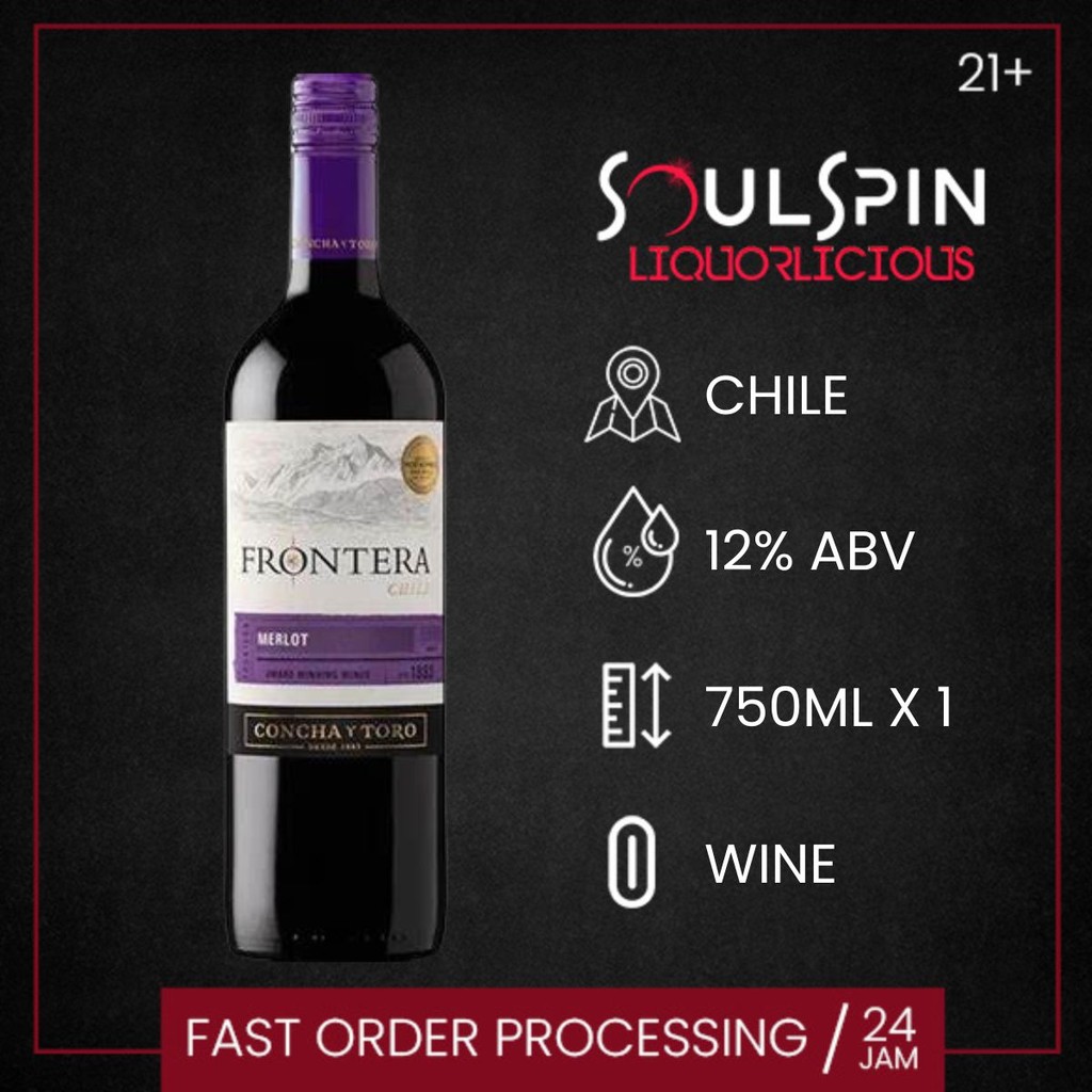 Jual Frontera Merlot Red Wine 750ml | Shopee Indonesia