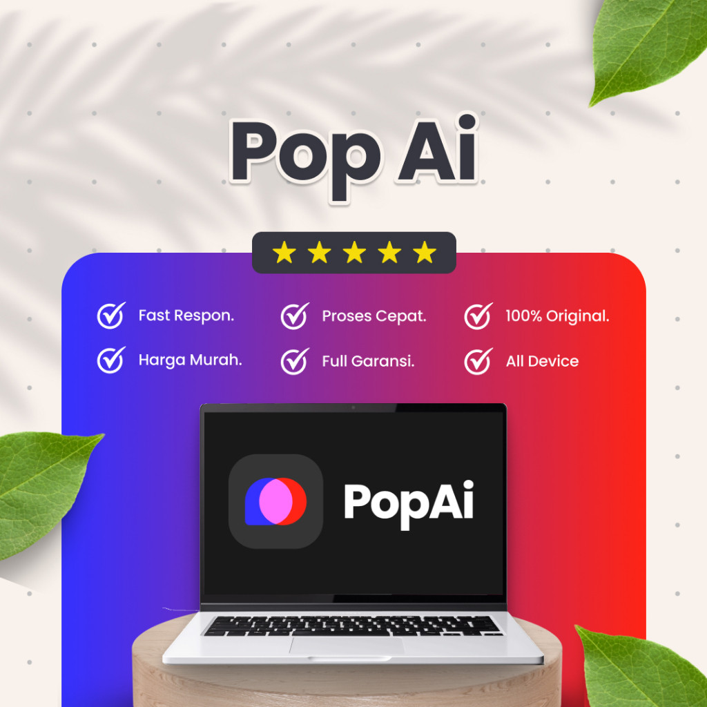 Jual pop ai | pop ai unlimited plan 1 tahun Chatpdf, ChatGPT, Chatbot ...