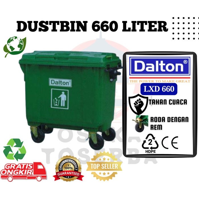 Jual Tempat sampah 660 liter Tempat sampah besar DALTON Trash bin 660 liter | Shopee Indonesia