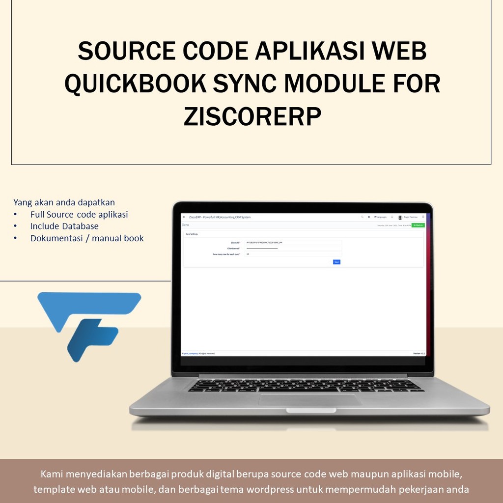 Jual SOURCE CODE APLIKASI WEB QUICKBOOK SYNC MODULE FOR ZISCORERP | Shopee Indonesia