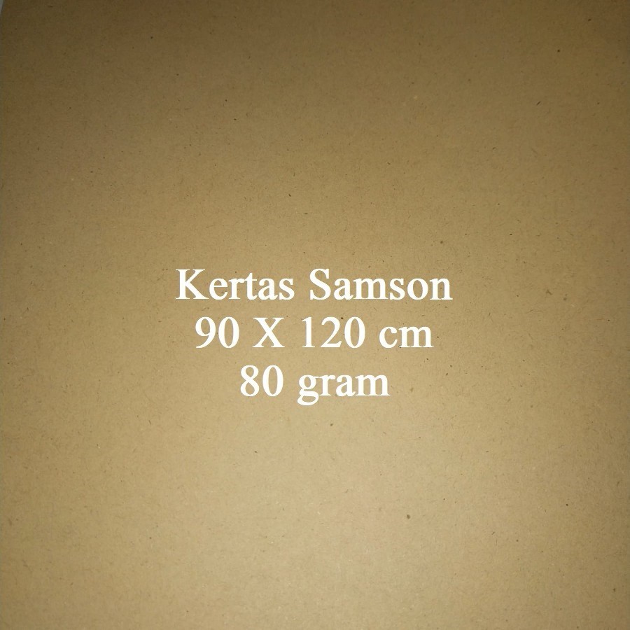 Jual Grosir Kertas Kraft samson Gajah 80 gram coklat 90X120 cm TEBAL - 1 lembar | Shopee Indonesia
