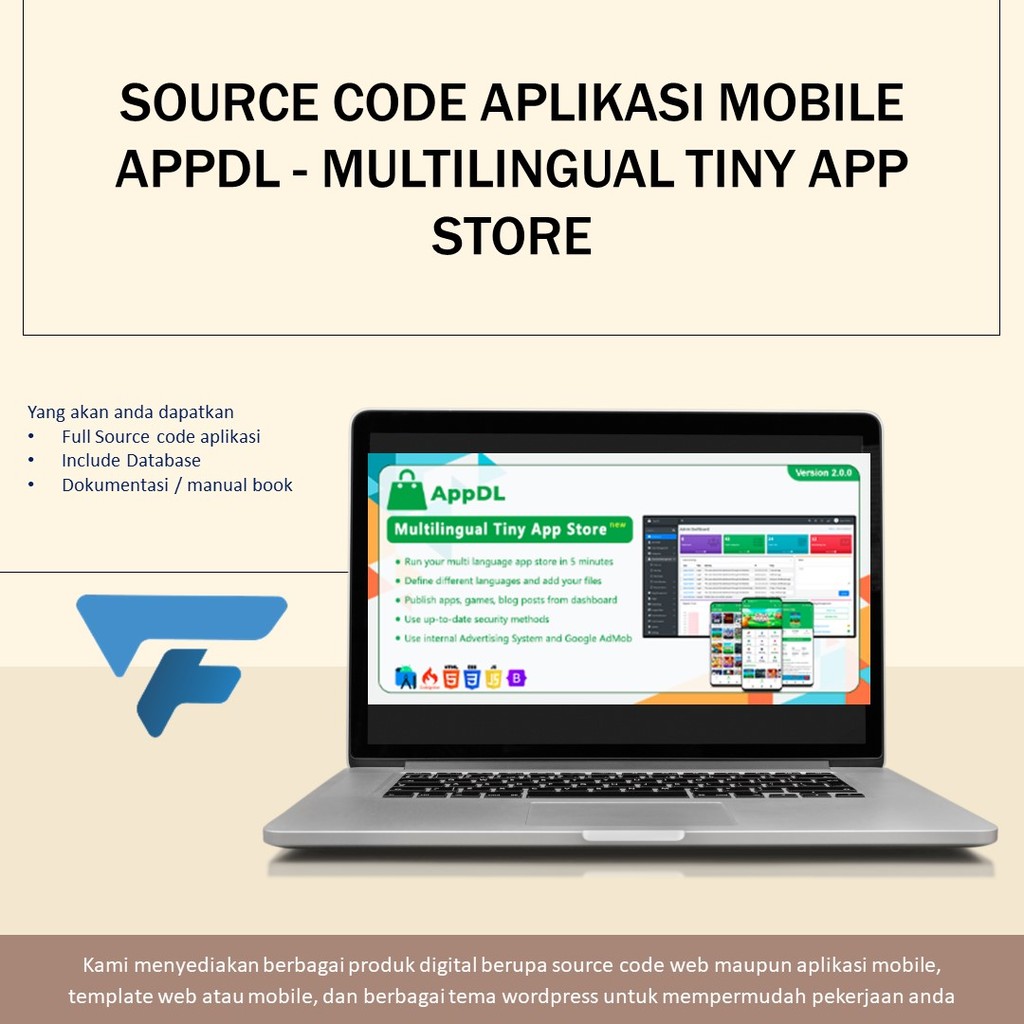 Jual SOURCE CODE APLIKASI MOBILE APPDL - MULTILINGUAL TINY APP STORE | Shopee Indonesia