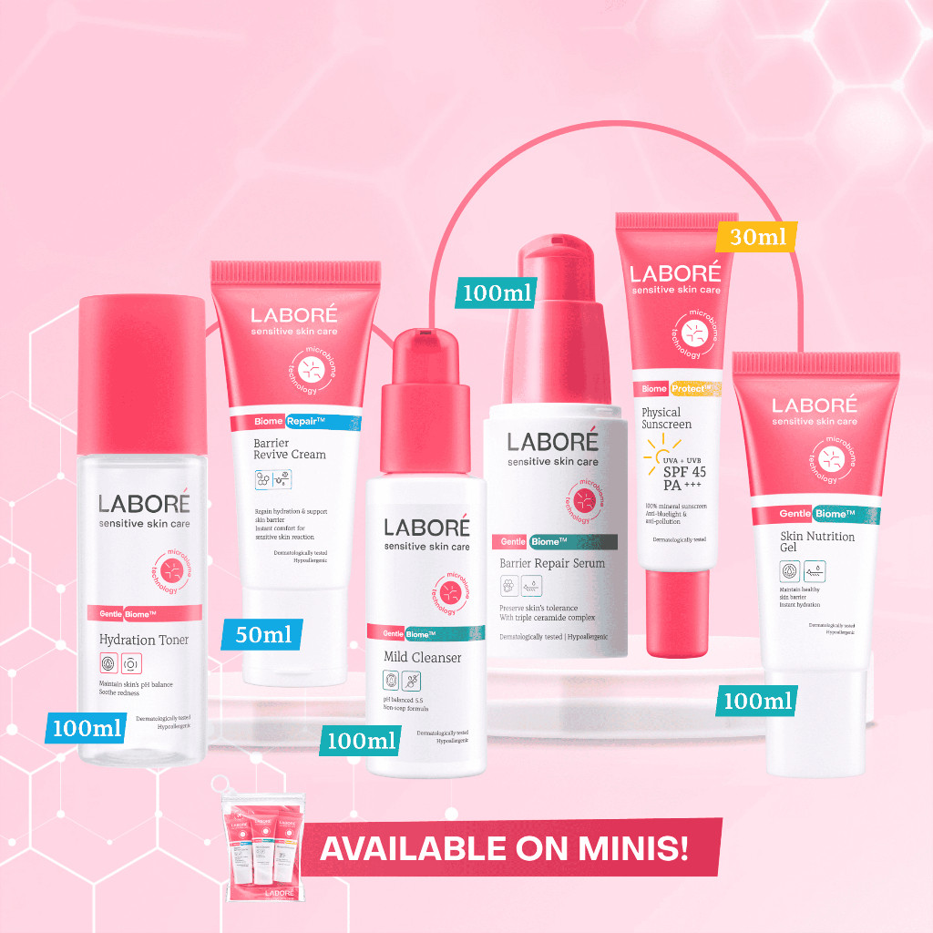 Jual LABORE SENSITIVE SKIN CARE ON-THE-GO MINIS - Paket Skin Care ...