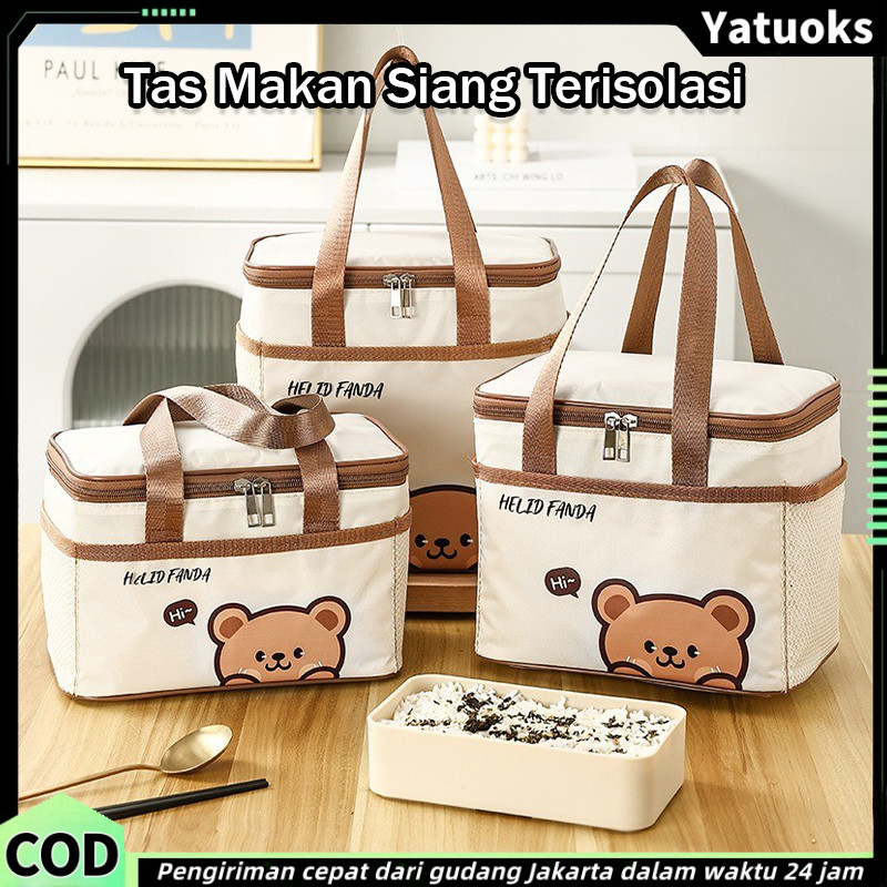 Jual Tas Makan Siang Termal/Tas Bekal Anak Tempat Makan/Tas Foil ...