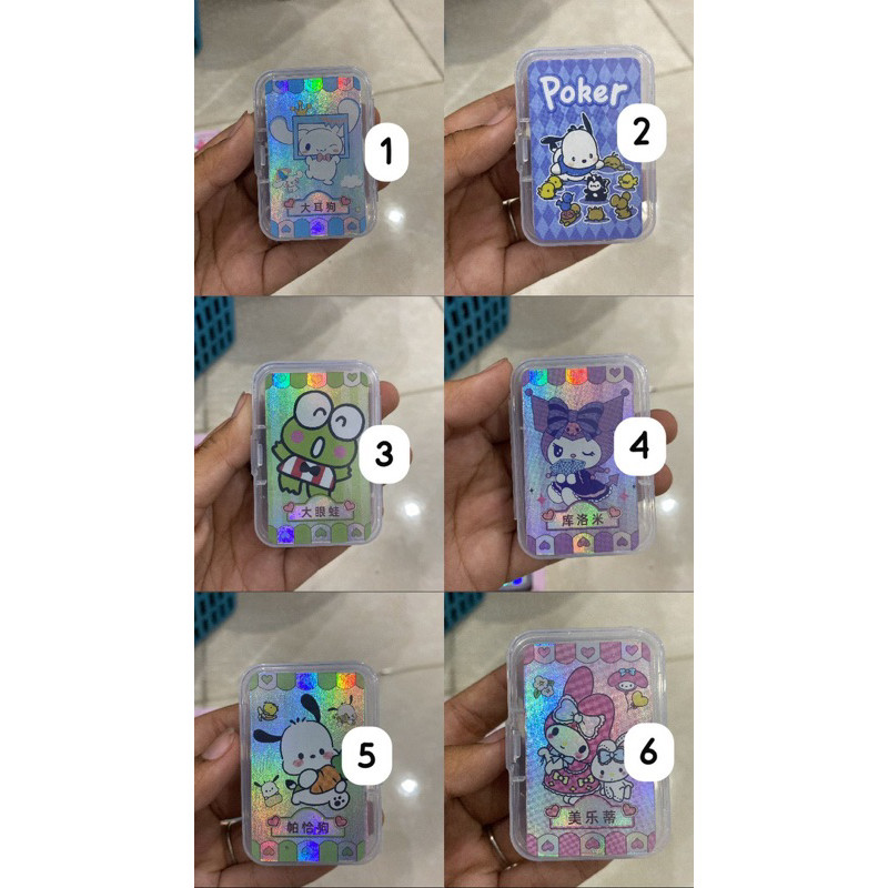 Jual (wk acc) SANRIO Poker Card Mini Box (Kartu Remi Mainan) | Shopee ...