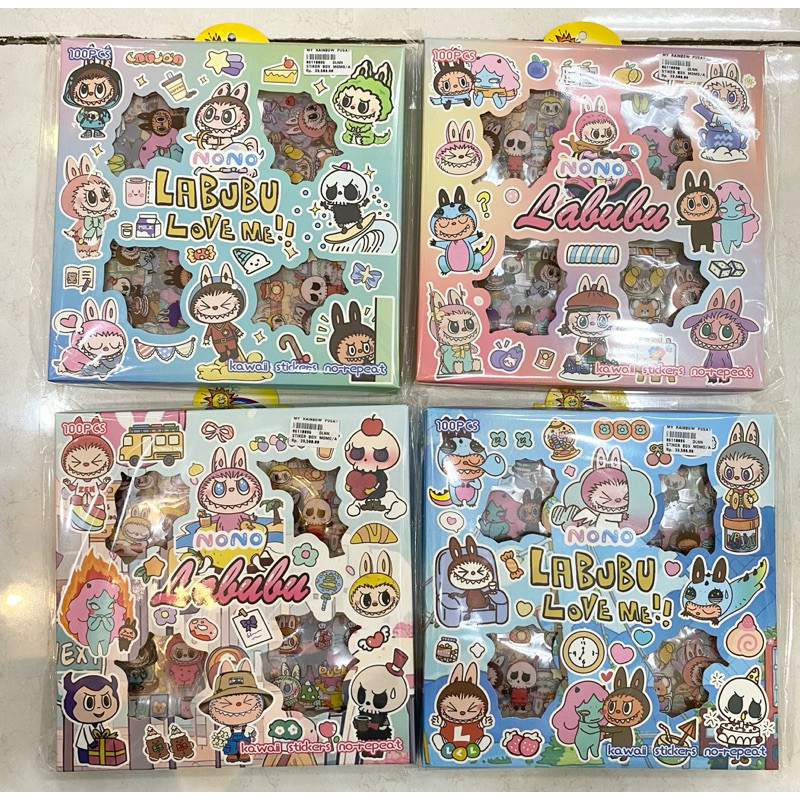 Jual Stiker box labubu labu labu karakter monster kartun anti air lucu ...