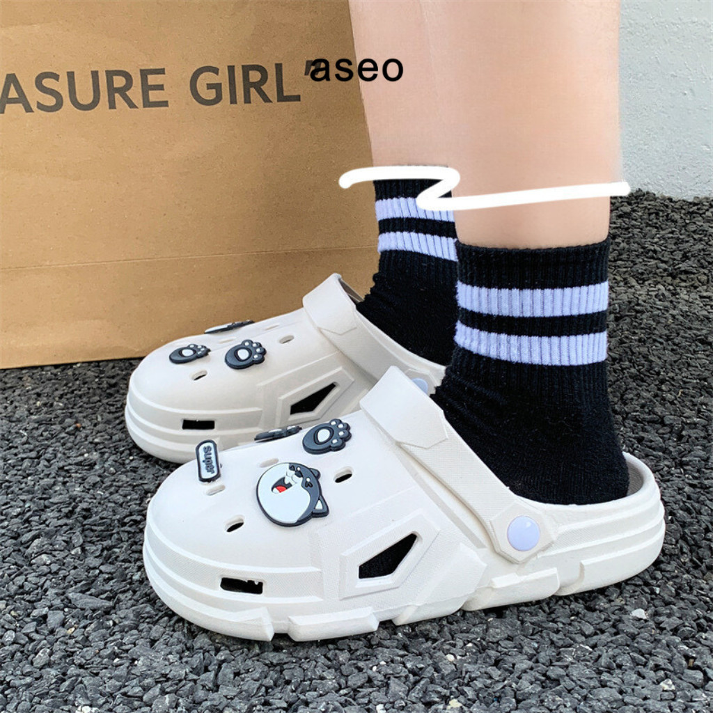 Jual Aseo Sandal Pria Wanita Kodok Clog Terbaru Baim Anti Slip Karet ...