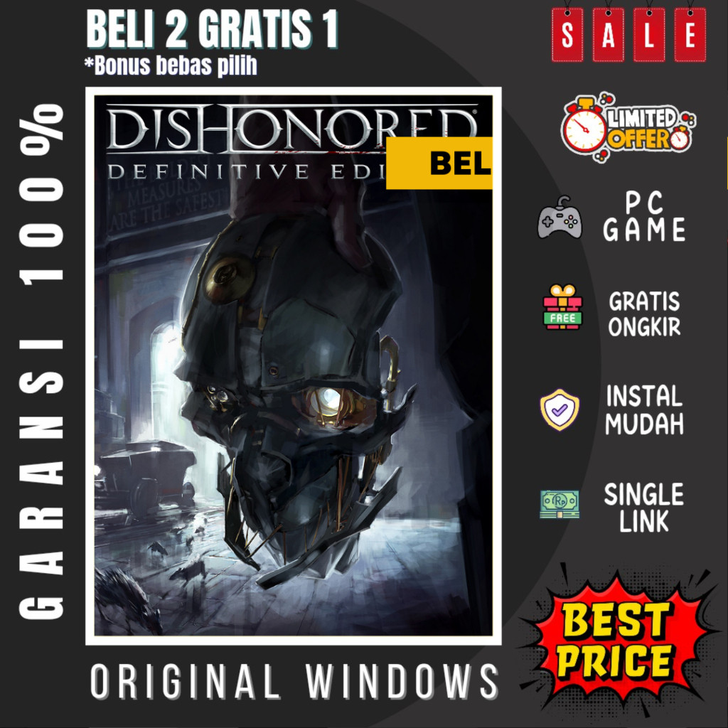 Jual DISHONORED DEFINITIVE EDITION - GAME PC - GAME LAPTOP - PC GAMES ...