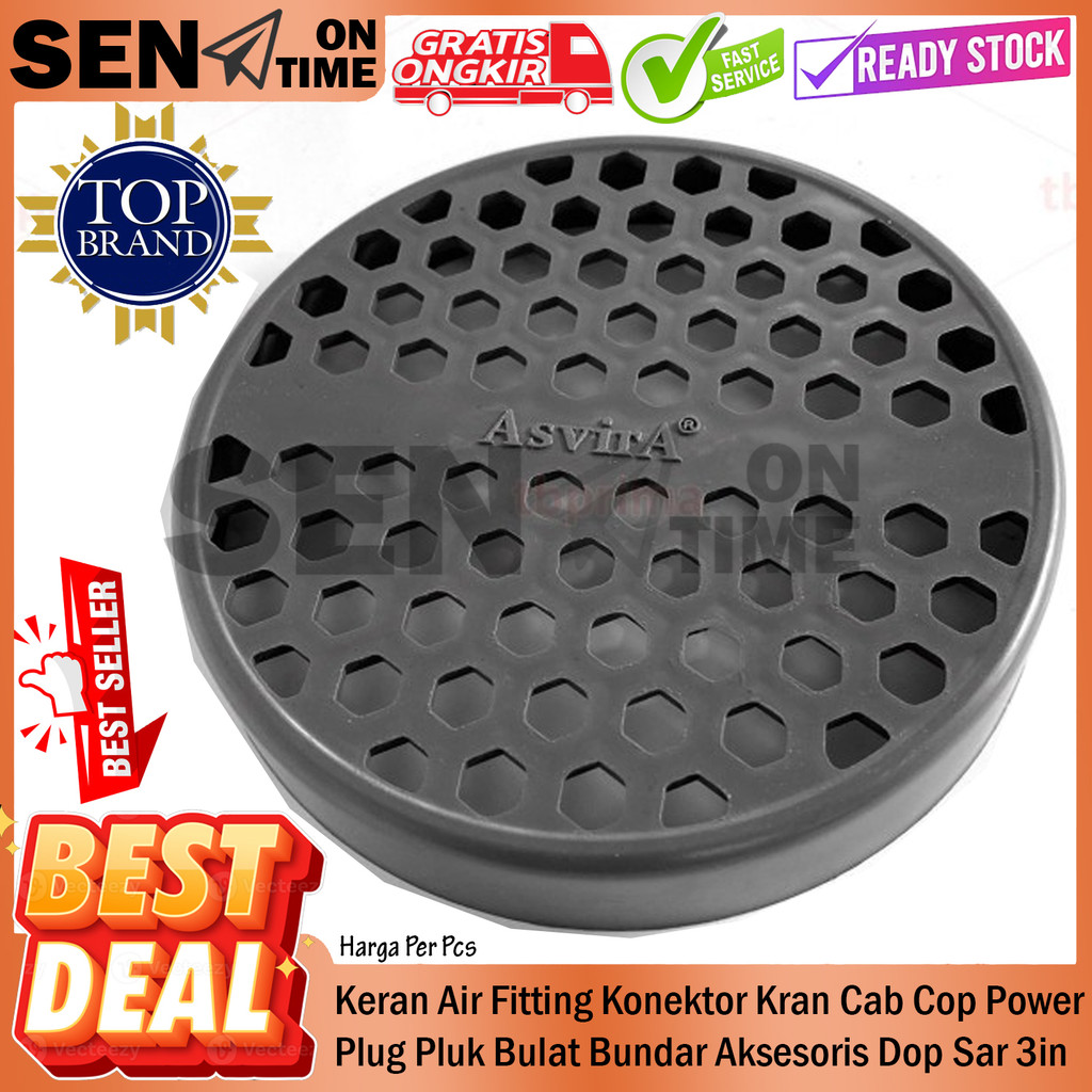 Jual Fitting Konektor Kran Keran Air Cab Cop Power Plug Pluk Bulat ...