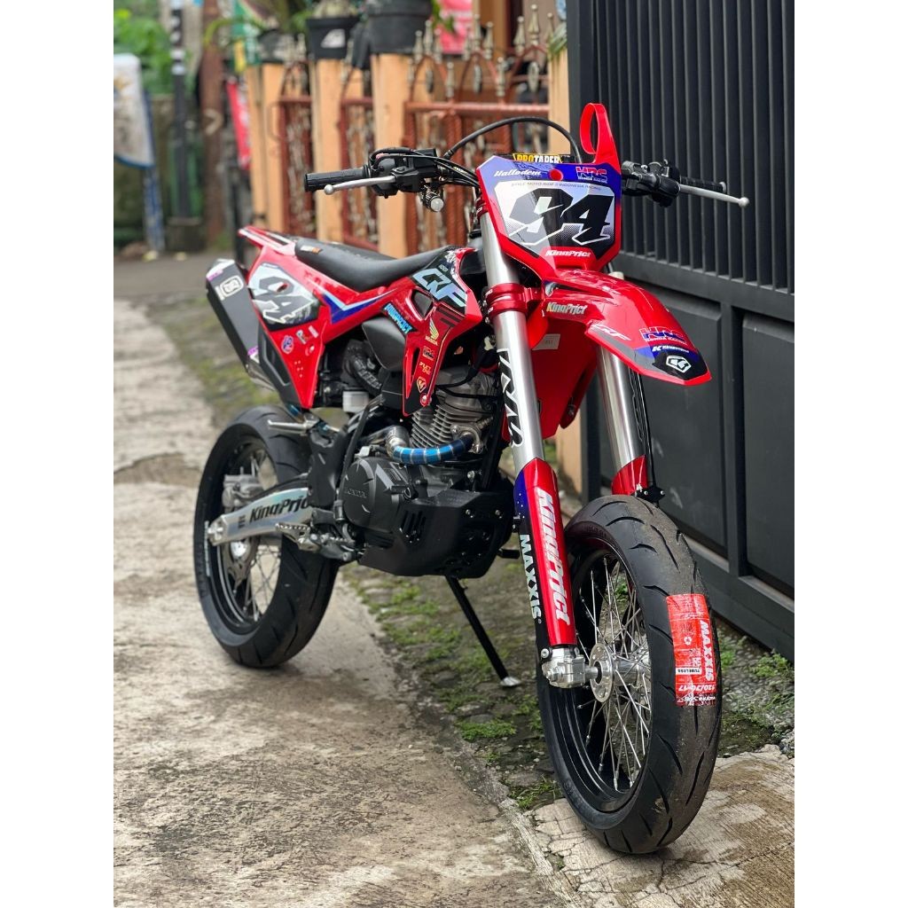 Jual Decal CRF 450 150L full body custom design trail supermoto surex ...