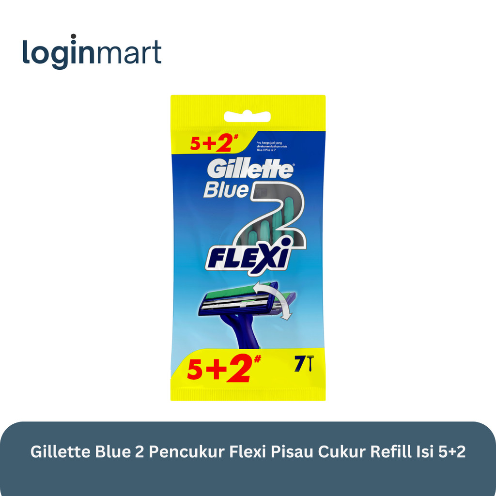 Jual Gillette Blue 2 Pencukur Flexi Pisau Cukur Refill Isi 5+2 | Shopee ...
