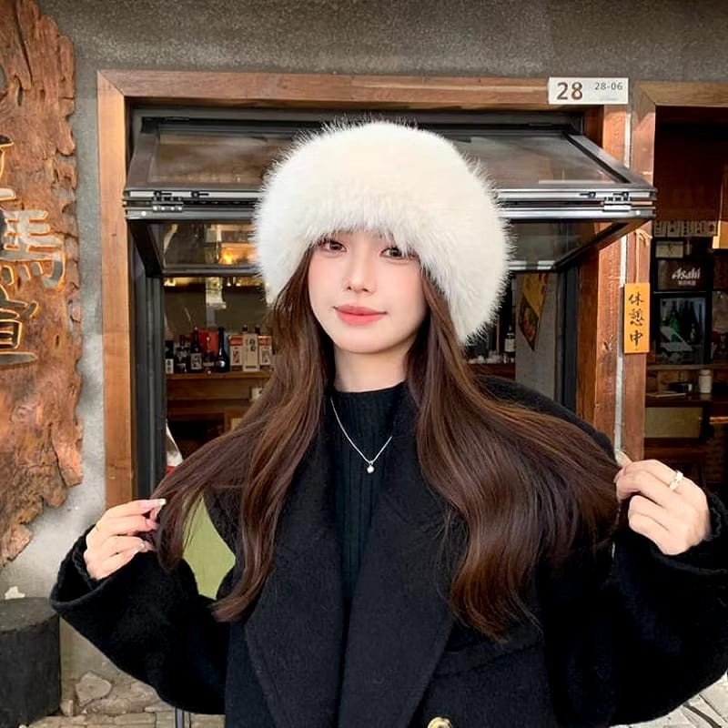 Jual MONGOLIAN WOMAN WINTER FUR HAT TOPI WANITA BULU MUSIM DINGIN ...