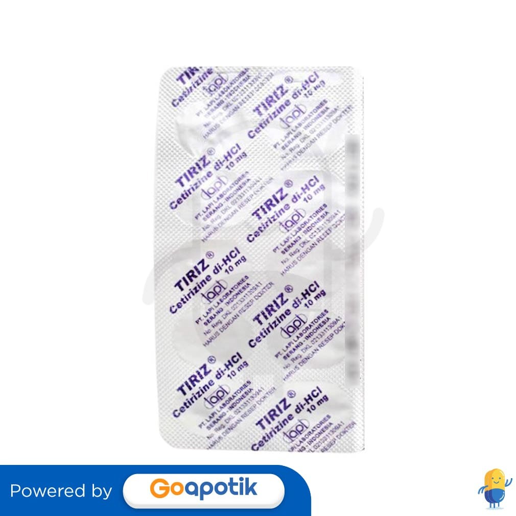 Jual Tiriz 10 Mg Strip 10 Tablet | Shopee Indonesia